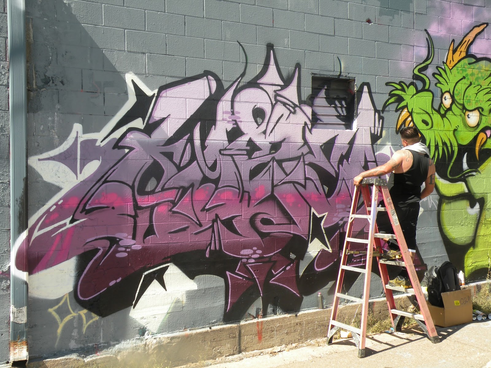 Turnip the Beet: Knocked the dust off my cans for a lil graffiti battle ...