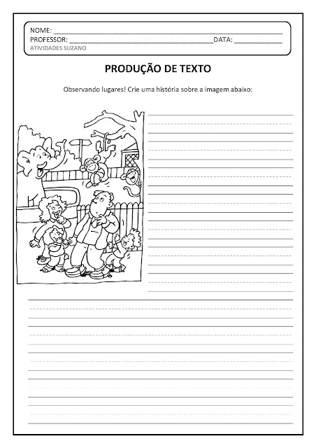 Produção de texto- descrição- o tempo- lugares