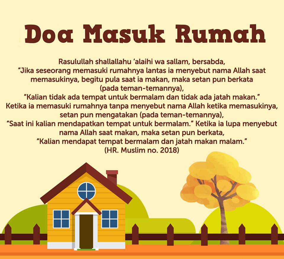 Doa Masuk Rumah yang Benar Sesuai Sunnah Rasulullah, Lengkap dengan Artinya - MEDIA ISLAM UPDATE