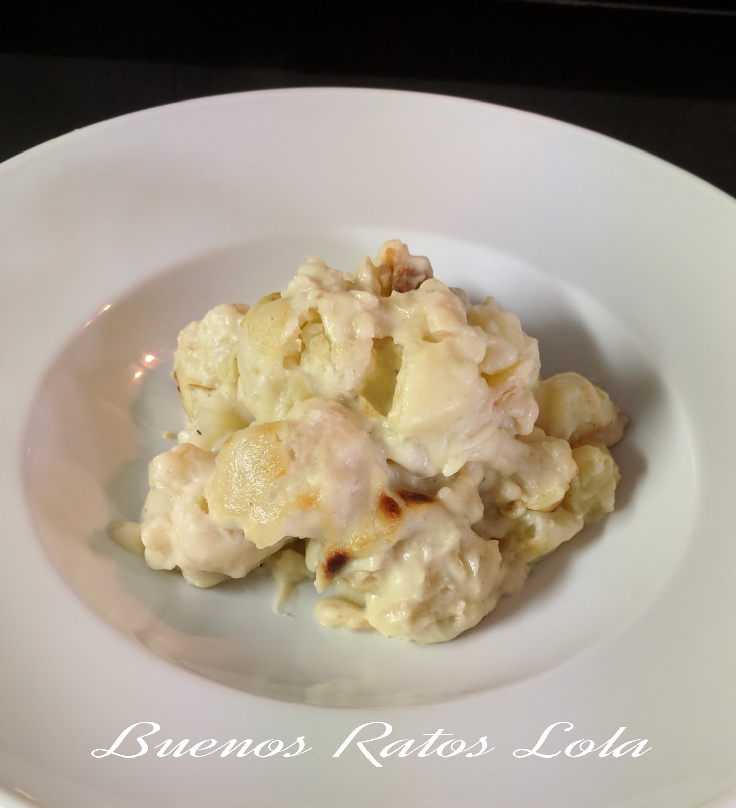 Coliflor con bechamel de queso azul y manzana. MC Plus y Turbocecofry ...