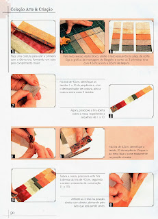 Confraria do Patchwork - Projetos: Jogo americano em Bargello