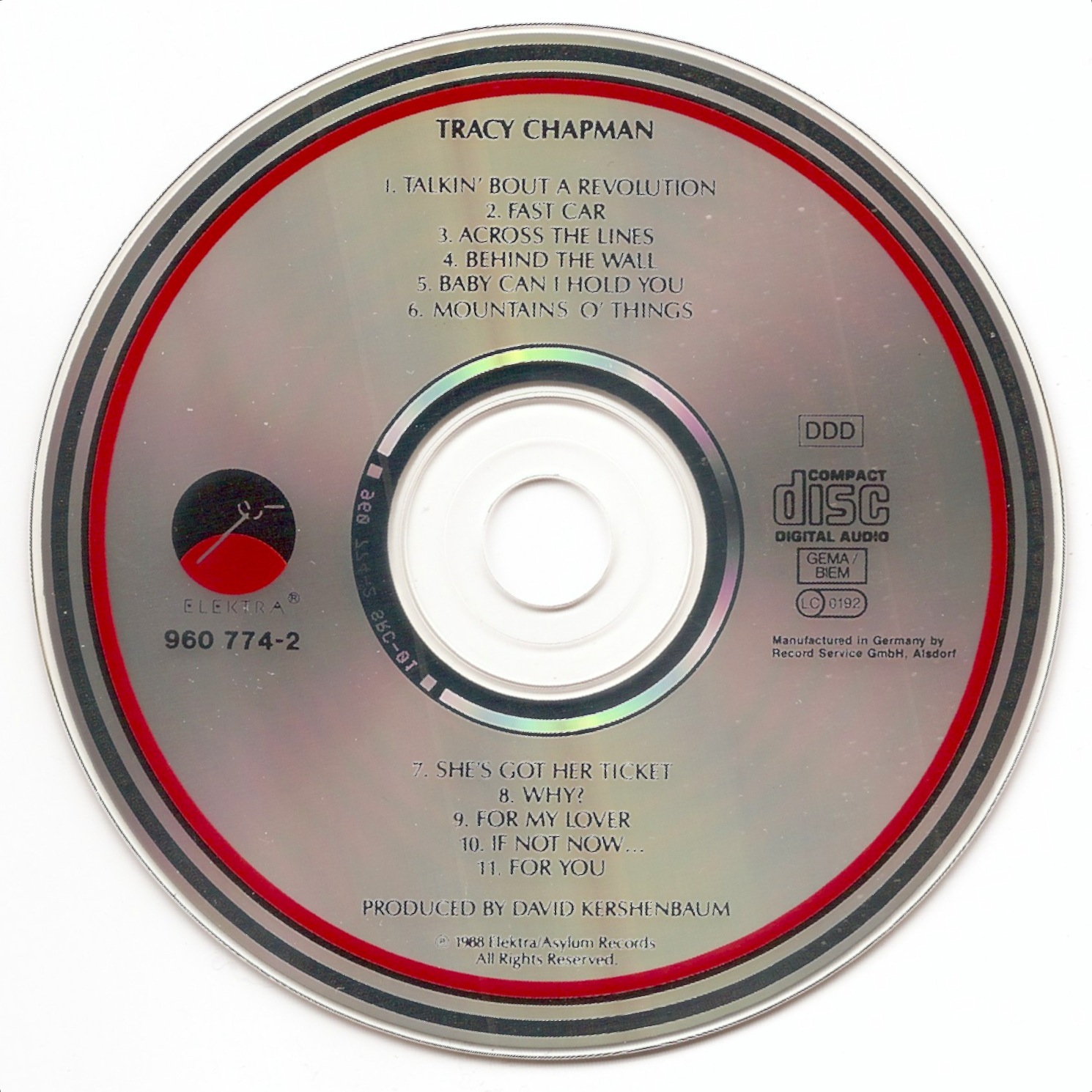 The First Pressing CD Collection: Tracy Chapman - Tracy Chapman