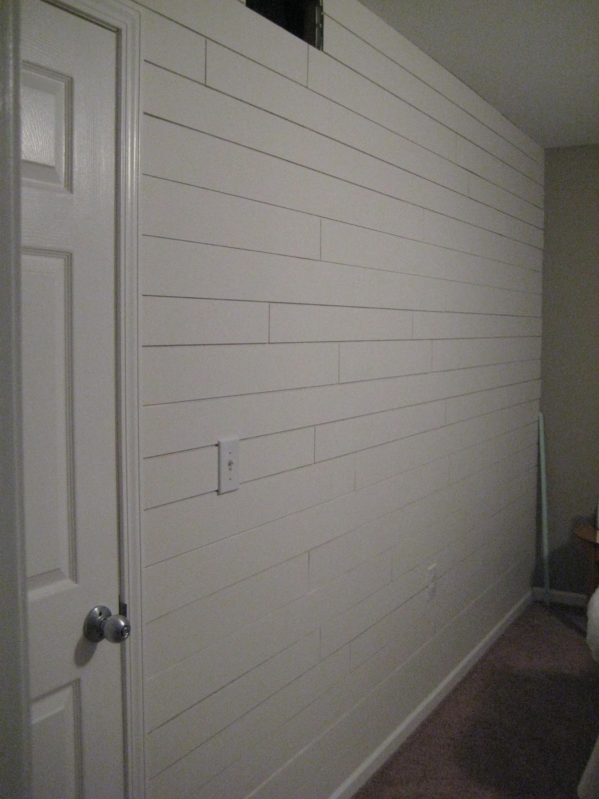 View From My Front Porch: White Plank Wall