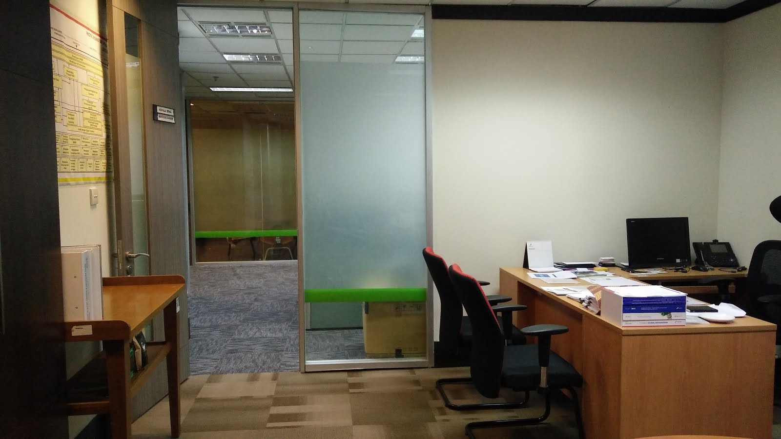 TFQ architects: Renovasi kantor, restacking, wisma mulia jakarta