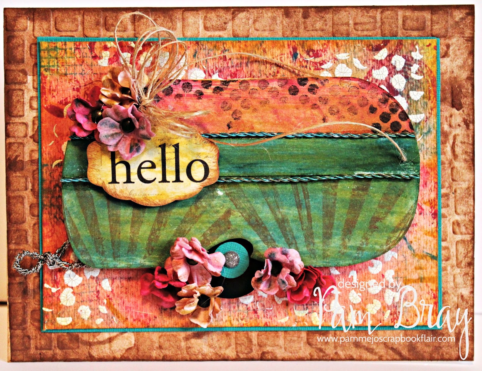 Pam Bray Designs: A Girl with Flair: "Hello" Travel Trailer Card with ...