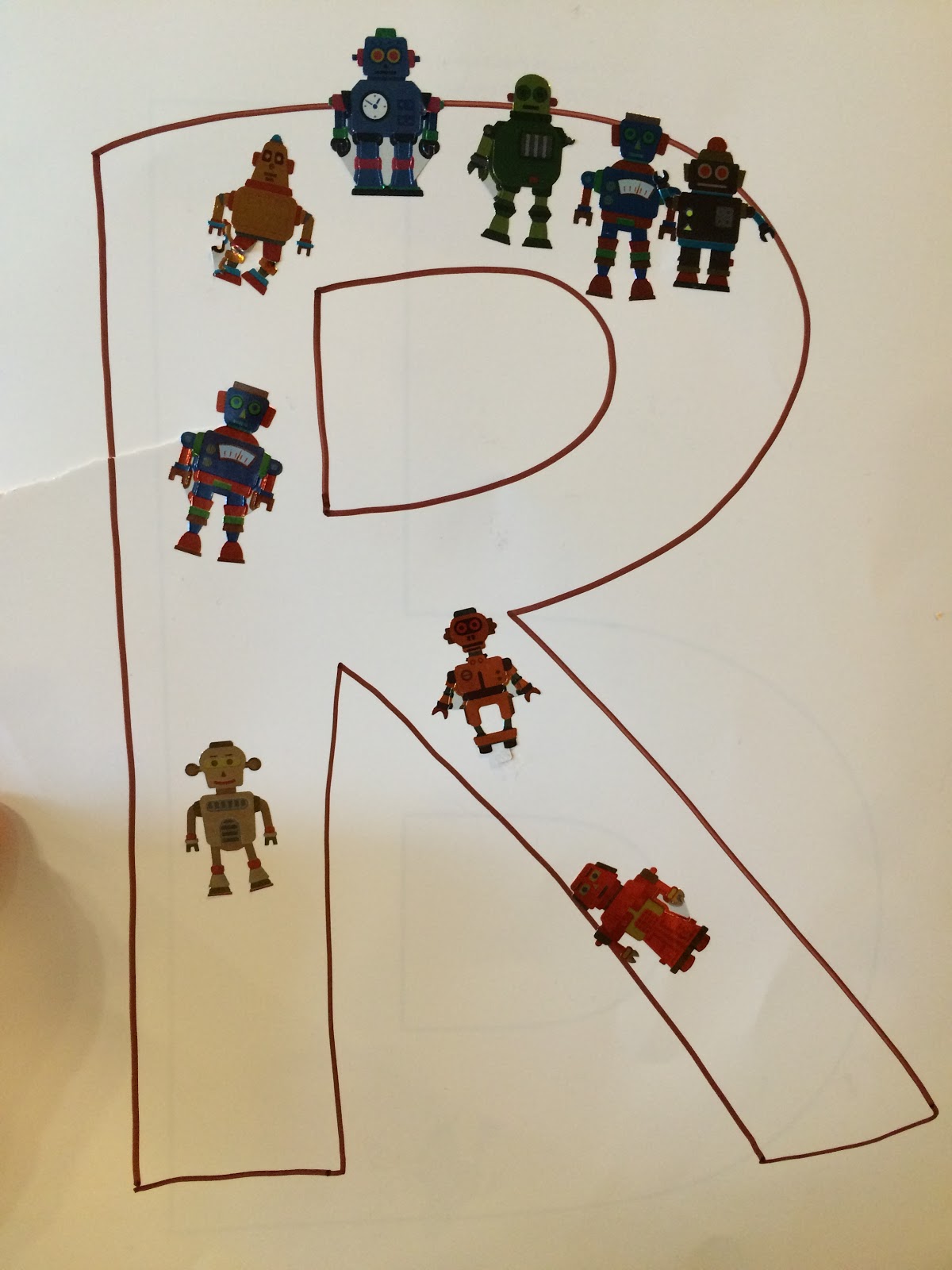 Letter R: Robots, Numbers Book (Day 2)