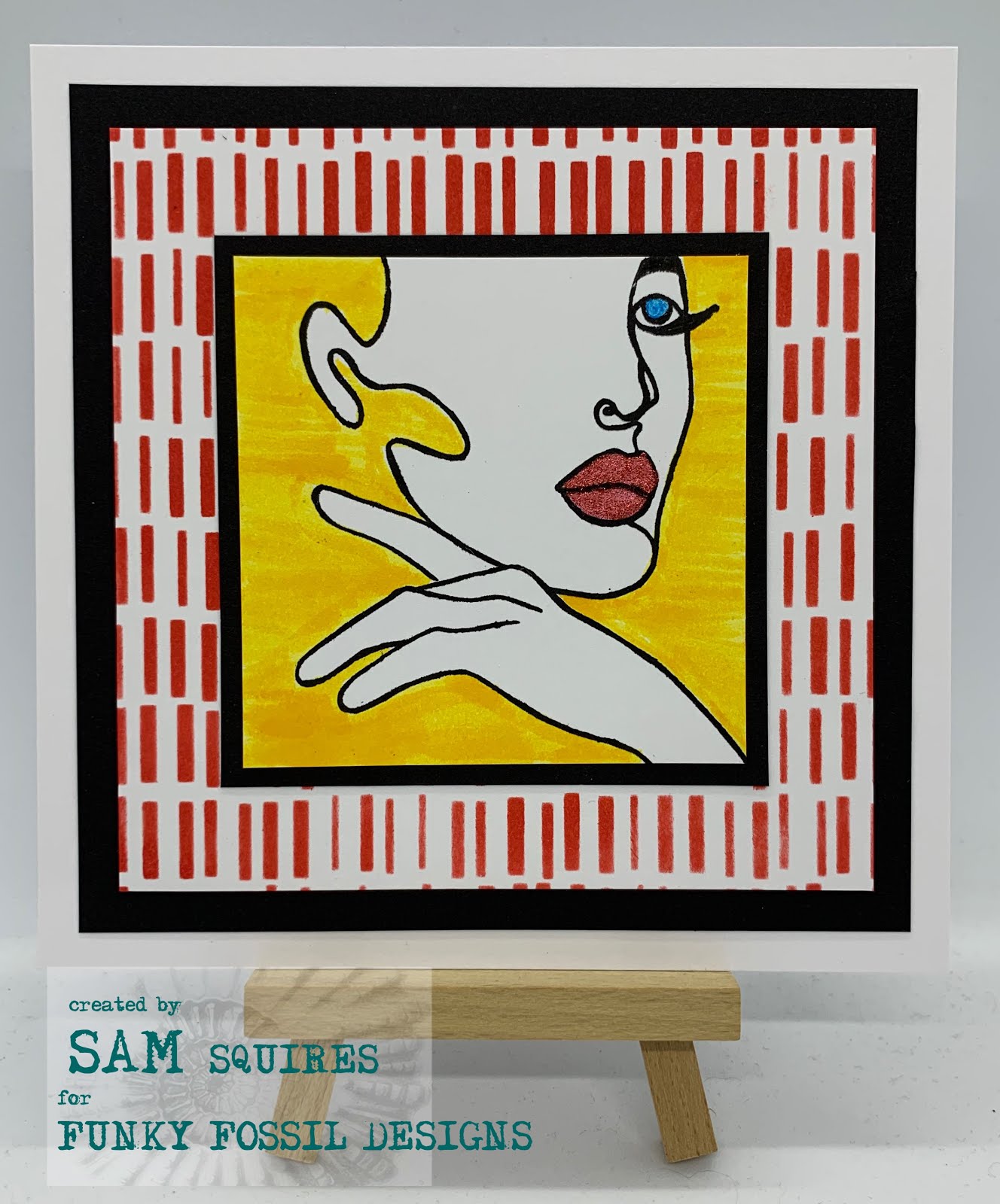 A Crafting Niche: Pop Art Card using "Abstract Beauty" stamp set from # ...