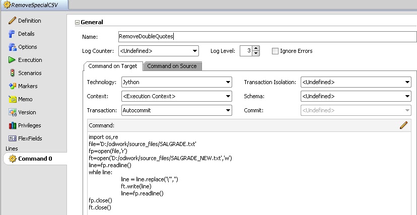 Jython Scripts ~ Oracle Data Integrator Jython Scripts ~ Oracle Data Integrator