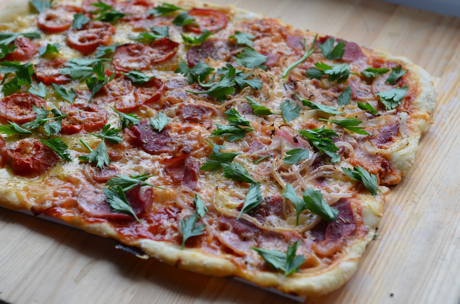 How to cook everything easy: Homemade double pizza