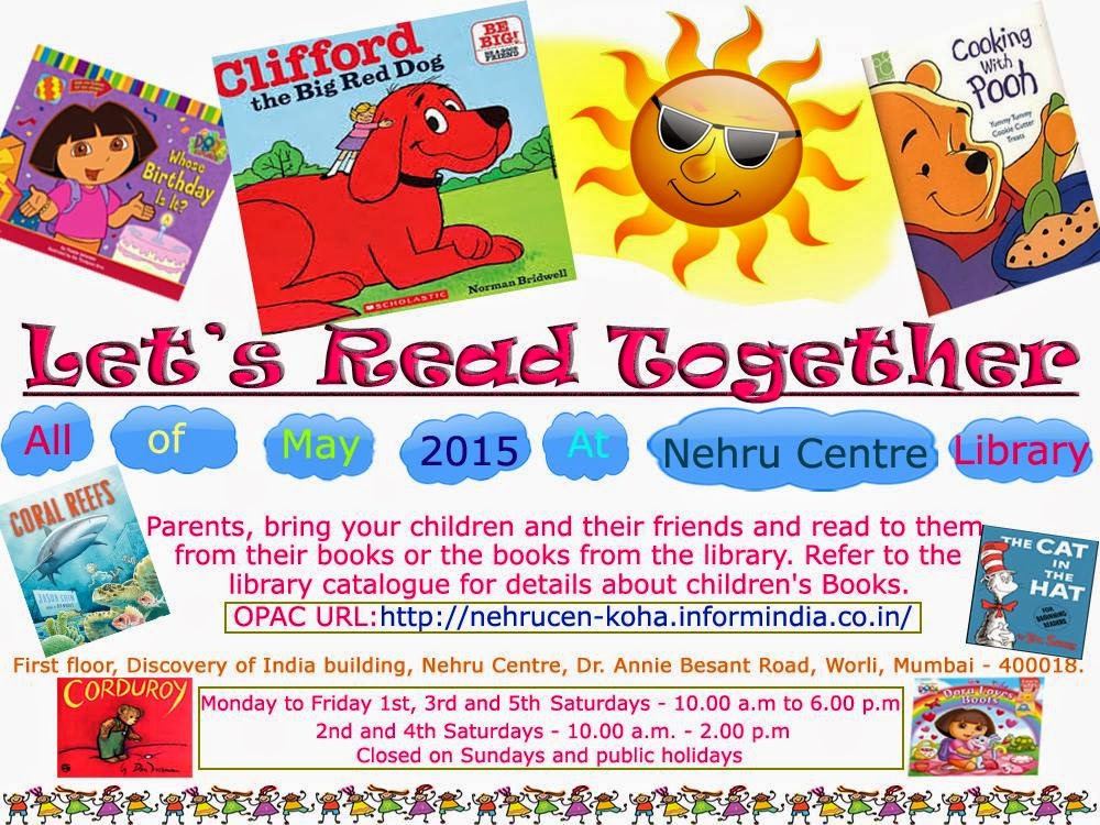 Nehru Centre Library,Mumbai: 'Let's Read Together'