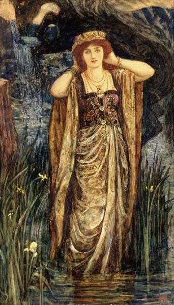 Pre Raphaelite Influenced Art: H J Ford - Guinevere