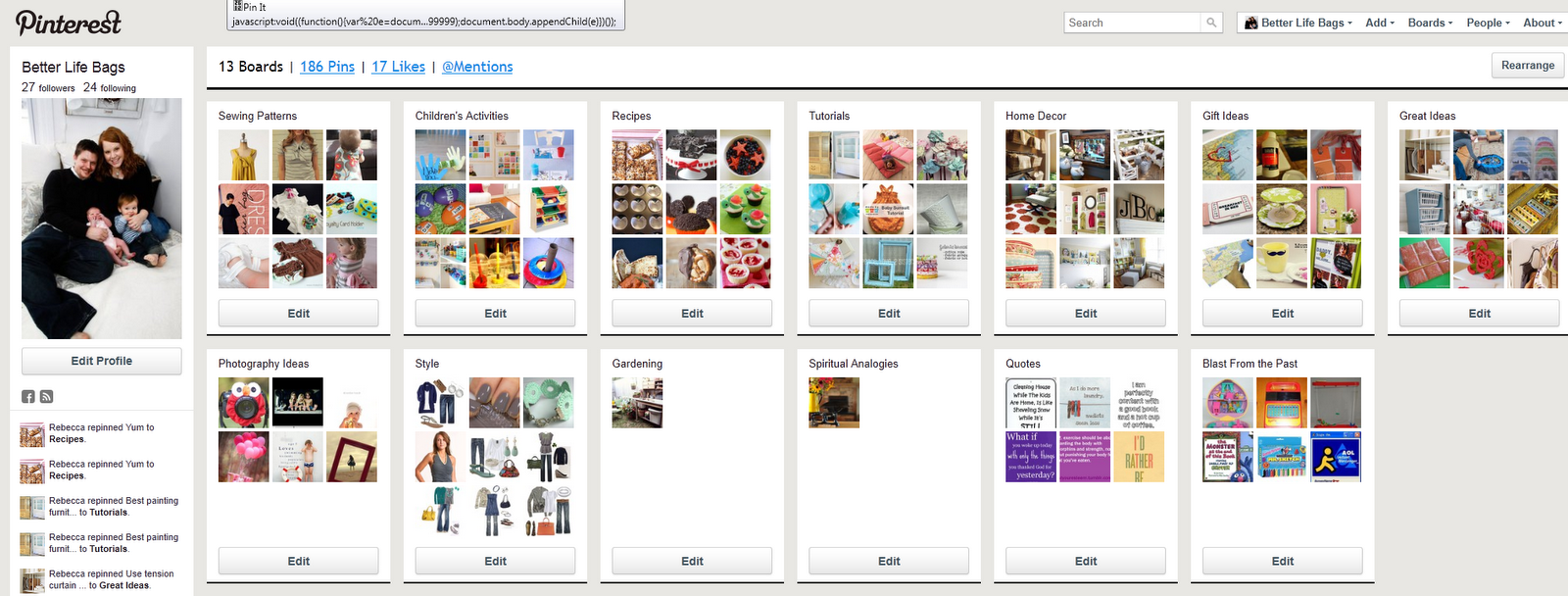 Better Life Blog: Pinterest Challenge!!!