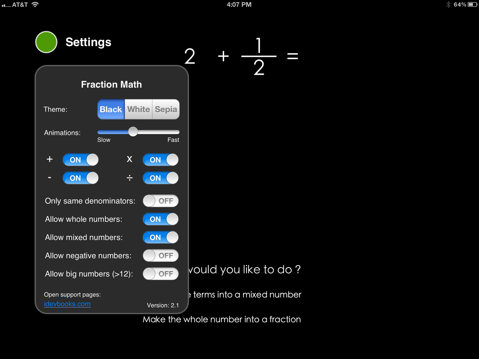 App Review: Fraction Math - Ben and Me