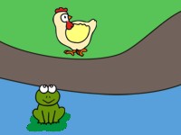 La pandilla de cuarto A: La rana y la gallina.