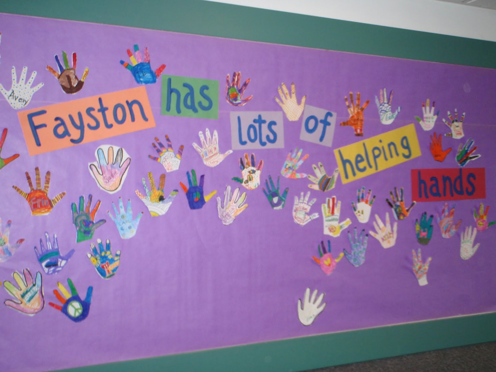 Fayston Elementary Art: Helping Hands