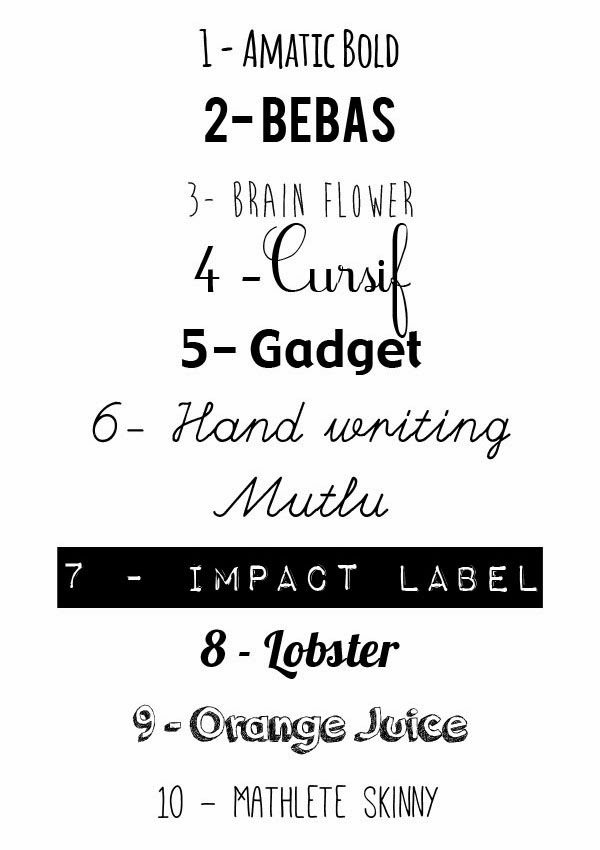 10 polices gratuites qui ont du style: Simplette