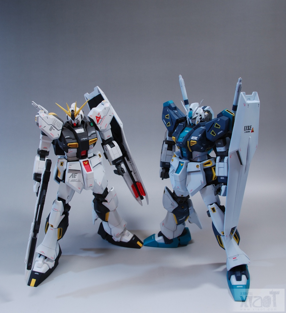 GUNDAM GUY: MG 1/100 RX-94 ν (nu) Gundam Mass Production - Customized Build
