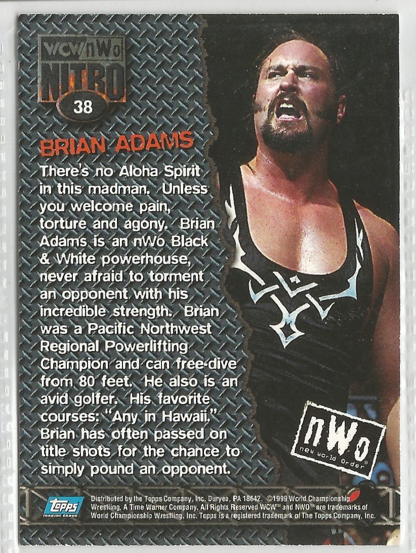 Brian Adams - nWo Trading Card ~ I Remember Portland Wrestling