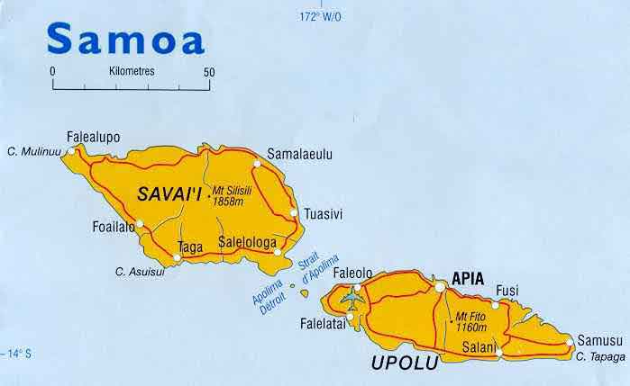 MAPS OF SAMOA
