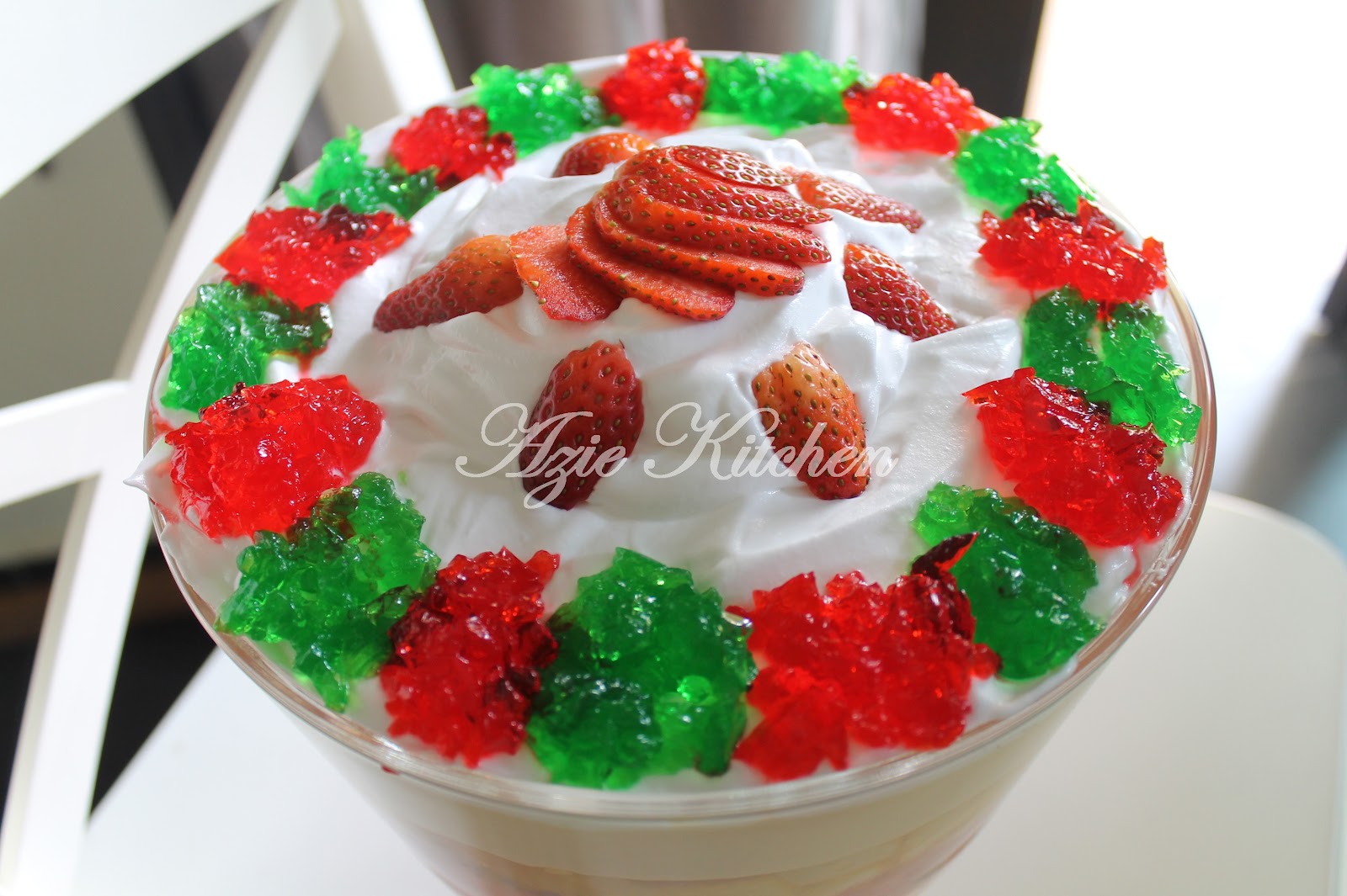Puding Trifle Lagi - Langkah Demi Langkah - Azie Kitchen