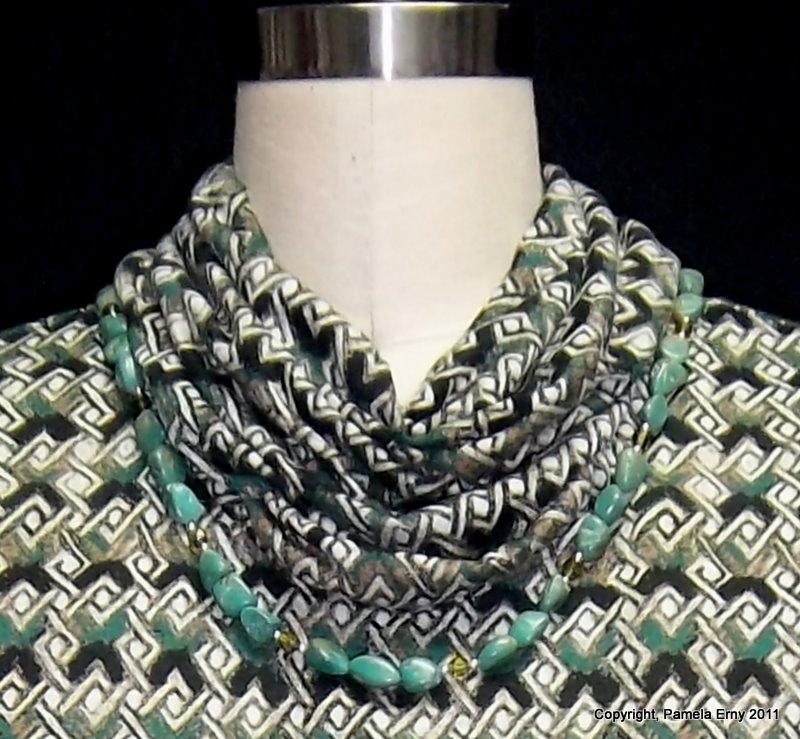 Off The Cuff ~Sewing Style~: Tutorial- Angled Ruche Cowl Collar Tunic