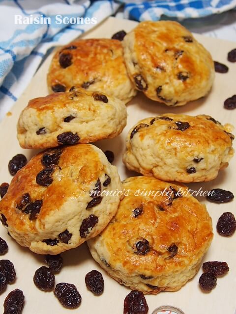 Resep Raisin Scones - Monic's Simply Kitchen