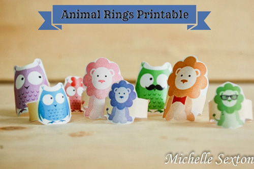 My Owl Barn: Printable Animal Rings
