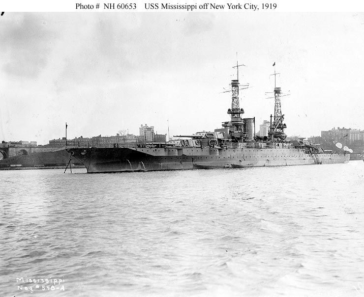 Naval Warfare: USS Mississippi (BB-41)