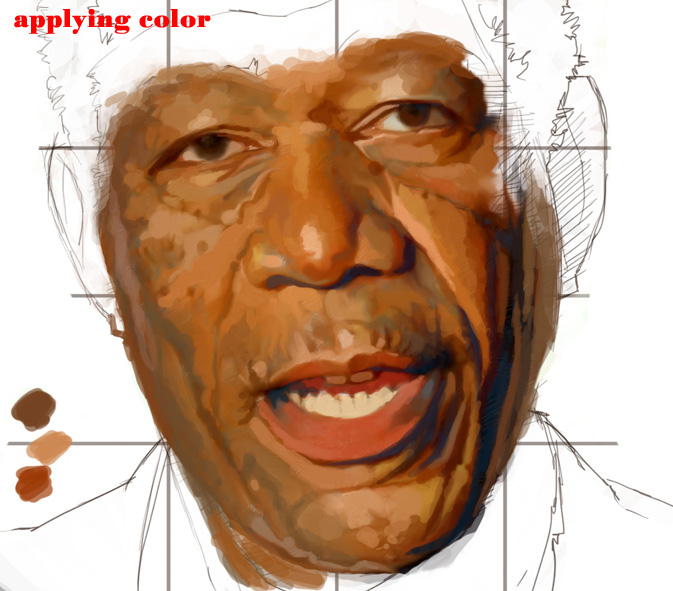 Alan Hermosillo Ilustración: Morgan Freeman Drawing Tutorial