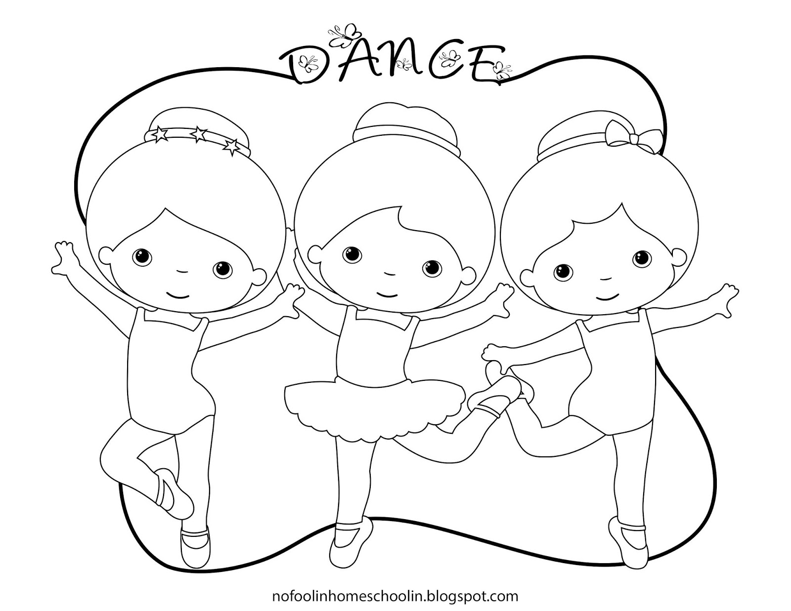 FREE HOMESCHOOLING RESOURCE!!! Ballet Dancer Coloring Page
