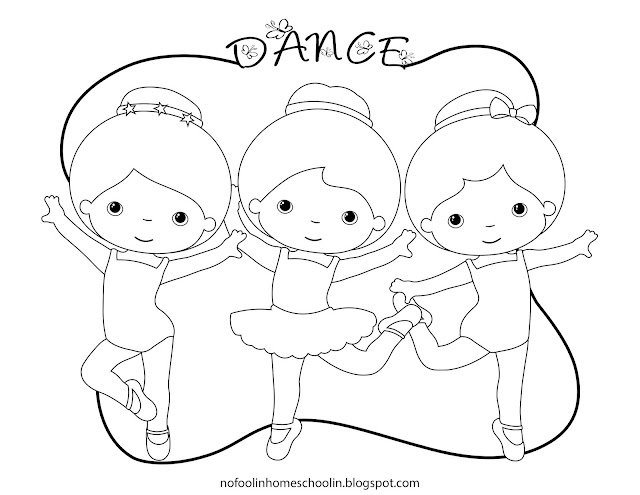 FREE HOMESCHOOLING RESOURCE!!! Ballet Dancer Coloring Page