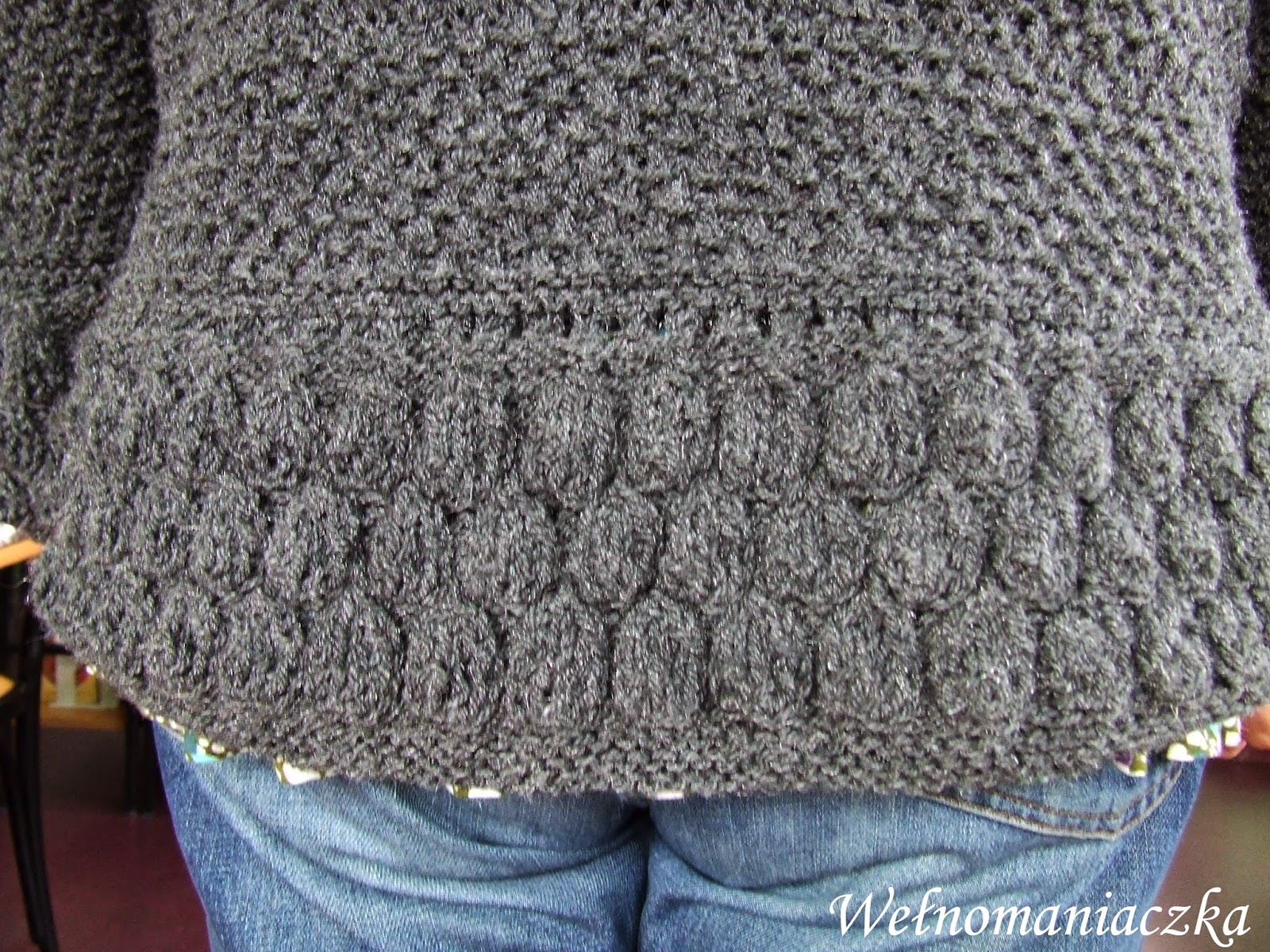 Wełnomaniaczka: Grafitowy sweter