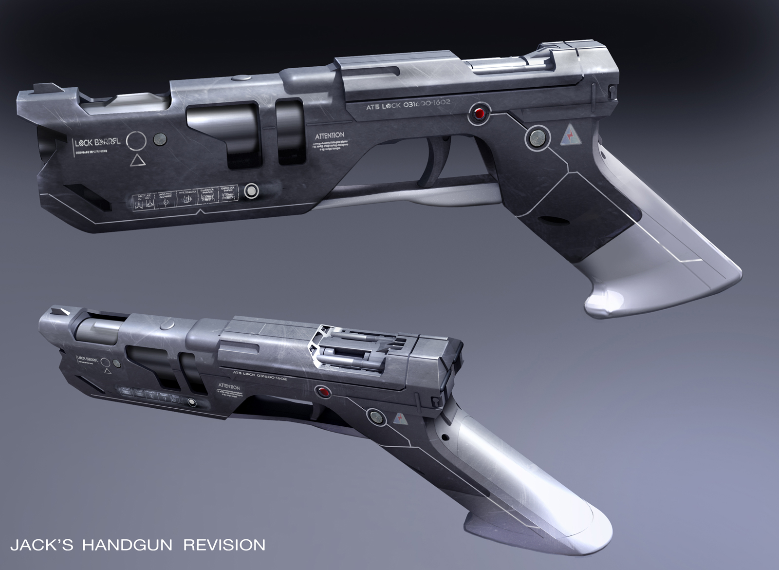 Jim Martin Concept Art: Jack's pistol from "Oblivion"