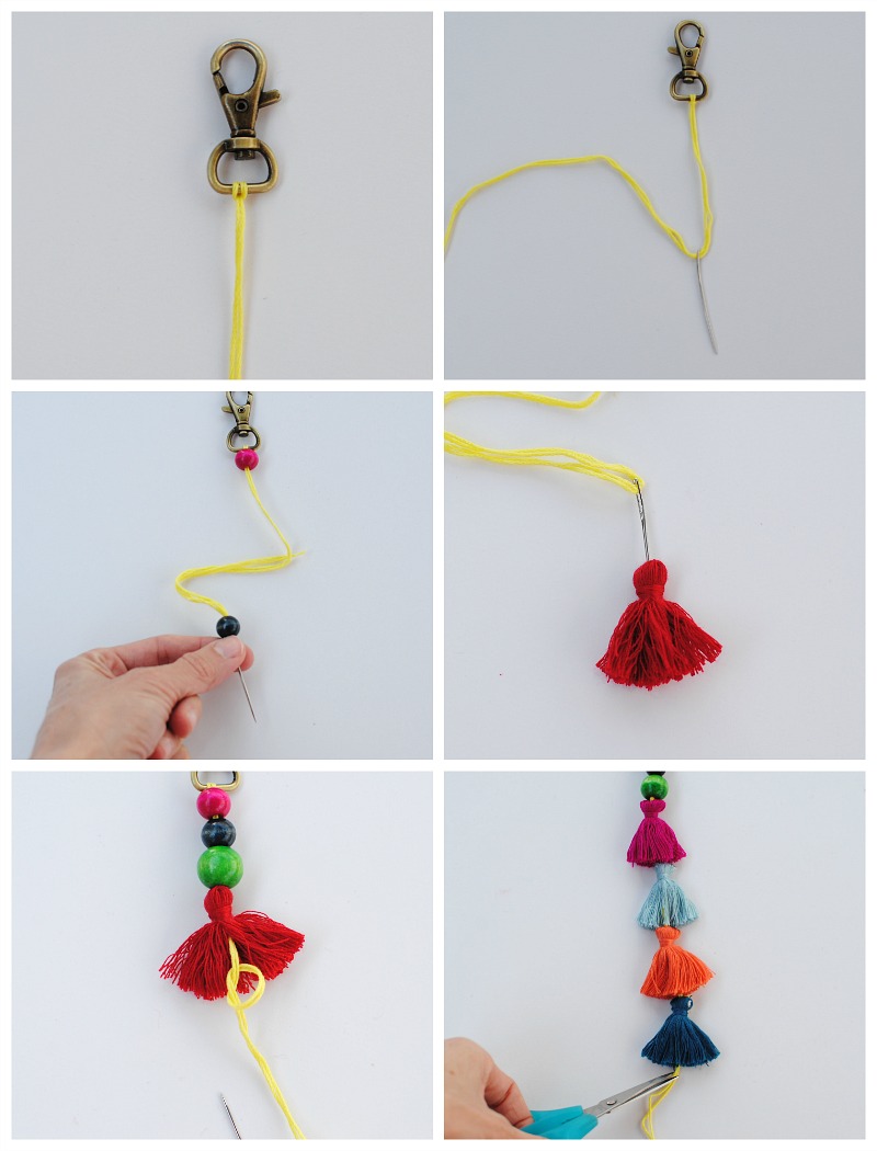 Trash To Couture: DIY Pom Pom & Tassel Fobs
