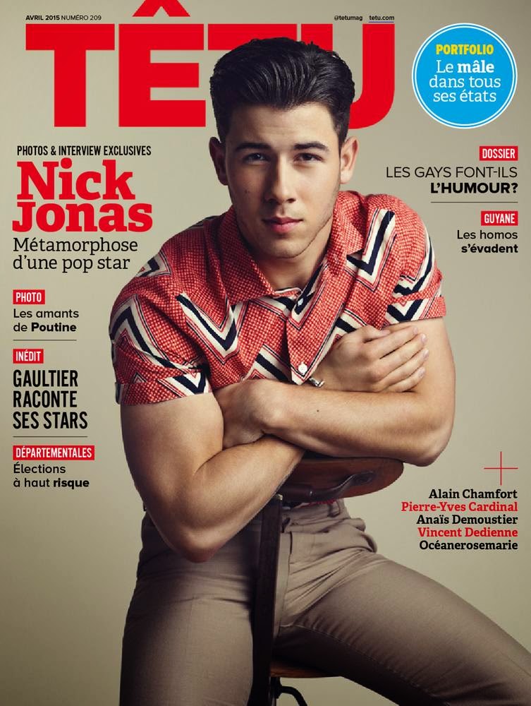 Nick Jonas para Têtu Magazine Abril 2015