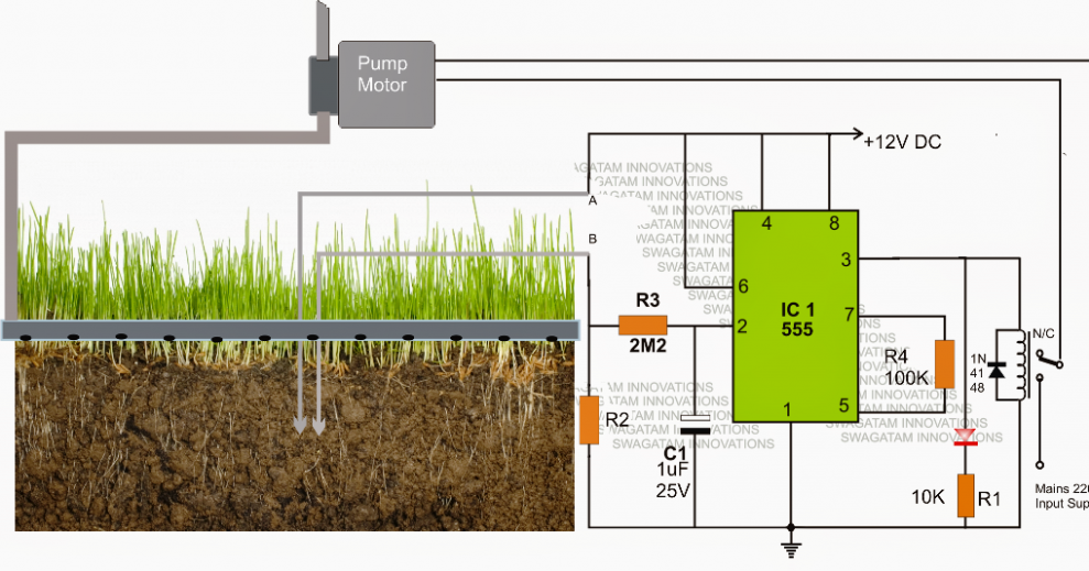 Cómo construir un sistema de riego automático,con un IC 555 ~ Full ...