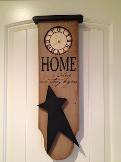 Jackie's Unique Craft Decor: Handmade primitive clocks