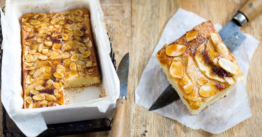 apple cake with apricot jam / DELICIOUS BITES