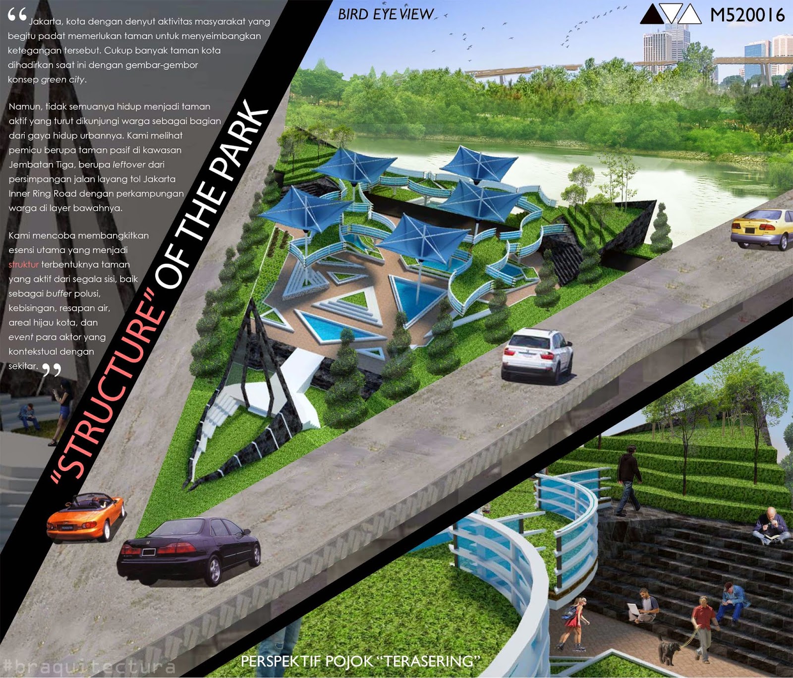 Structure of The Park - Sayembara Metamorfosa Trisakti 2014 | braquitectura