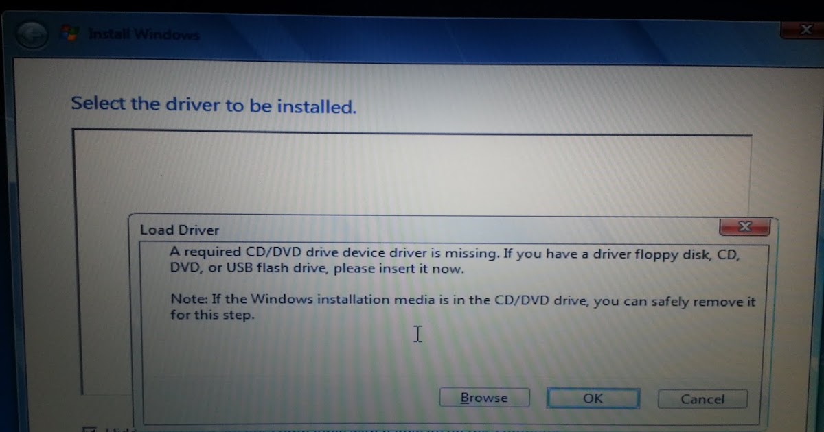 a required cd/dvd drive device driver is missing window 7 and pc [FIX]