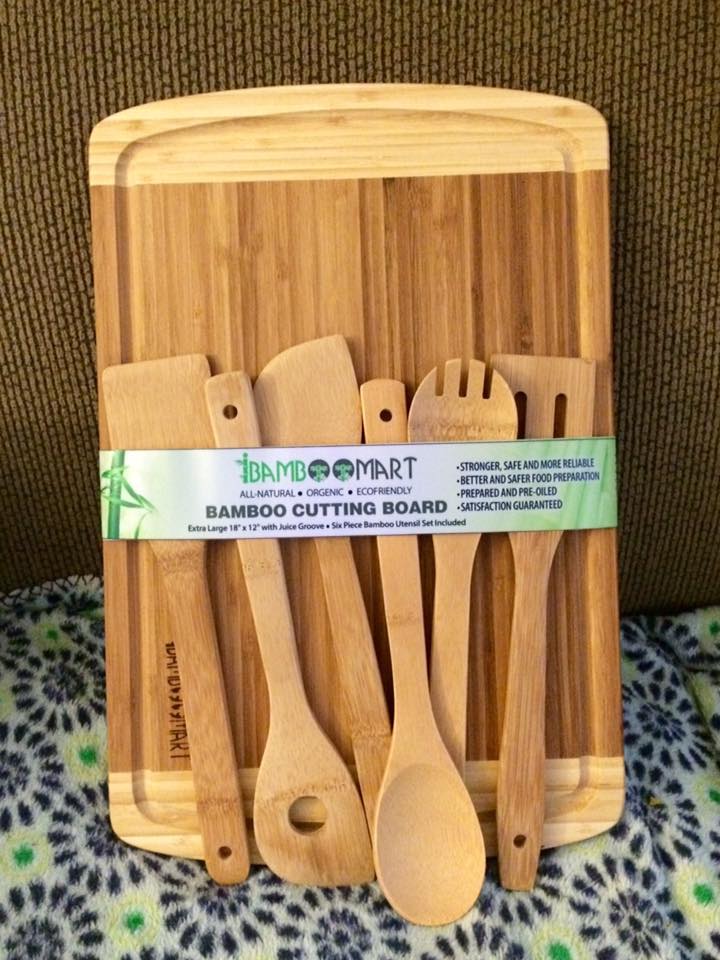 All about the Lazy Mom Life: iBambooMart Cutting Board with 6 piece ...