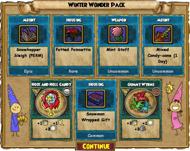 Wizard101: Winter Wonder Pack Review - Swordroll's Blog | Wizard101 ...