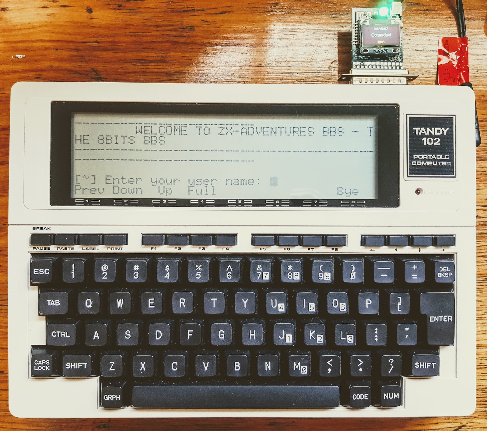 ZX81 Keyboard Adventure: Mystic BBSing with WiModem232s Zeddynets and Pi