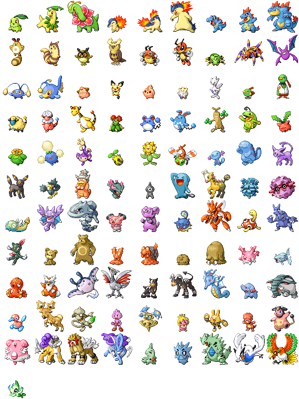 Pokémon Games: Sprites-Pokémons