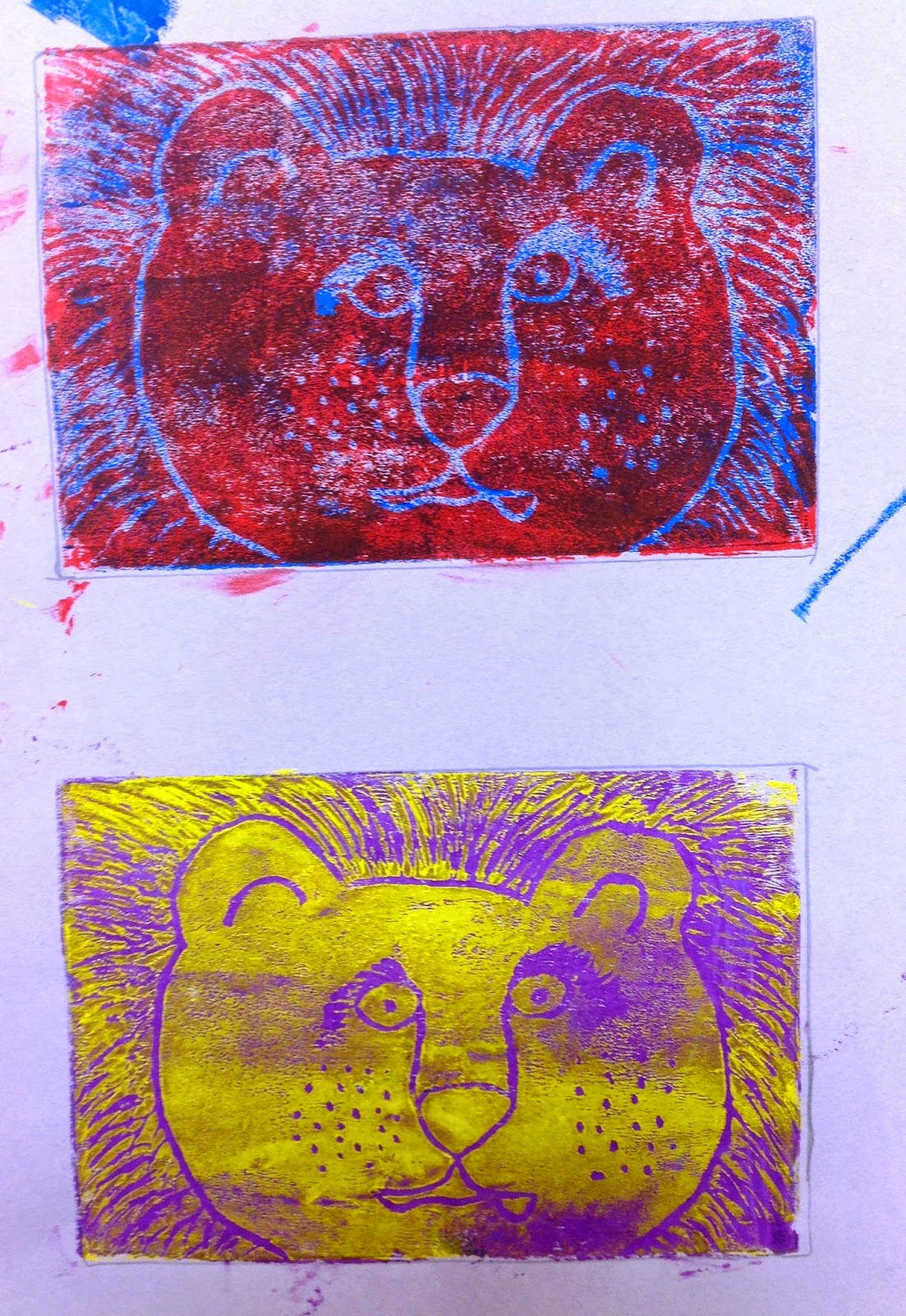 Miss Arty Pants: Complimentary Color Printmaking