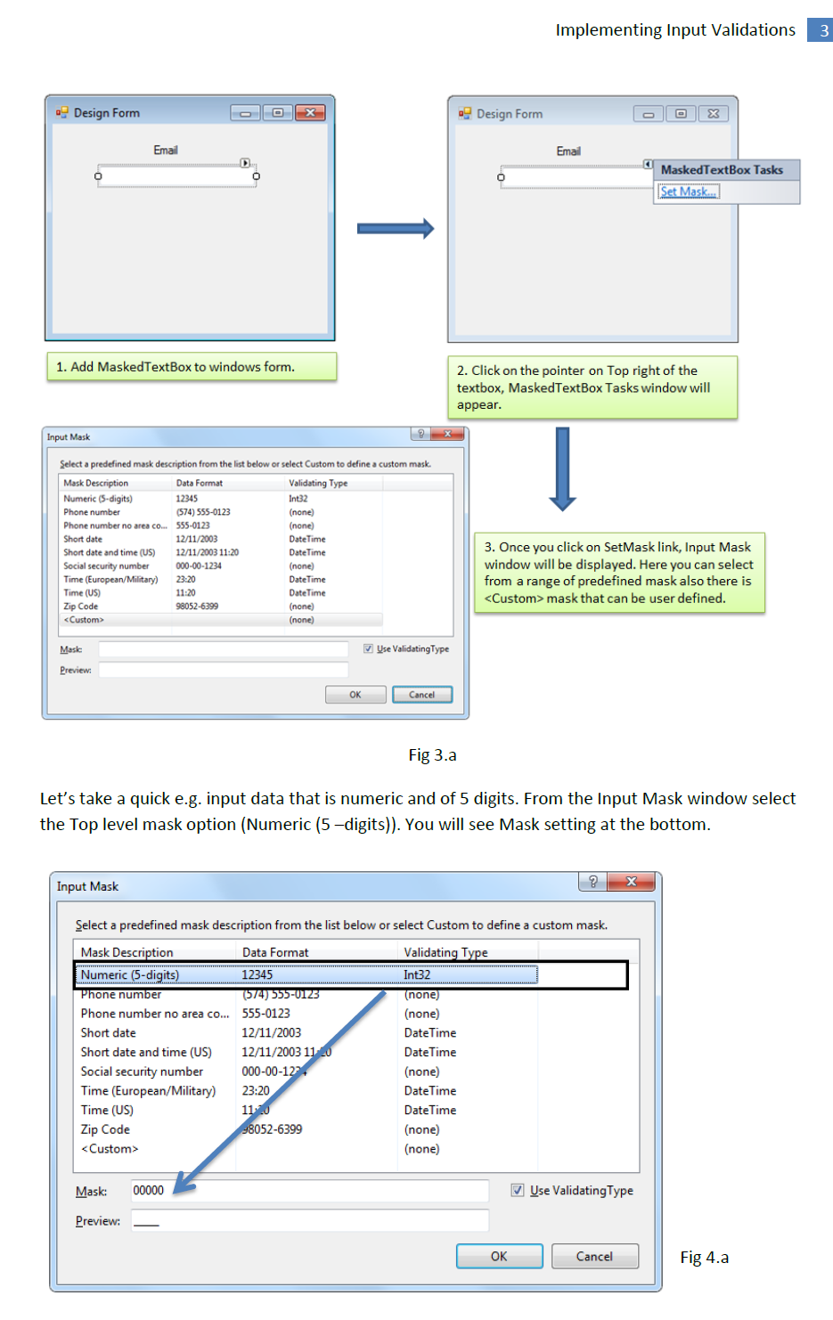 User Input Validation in OpenSpan