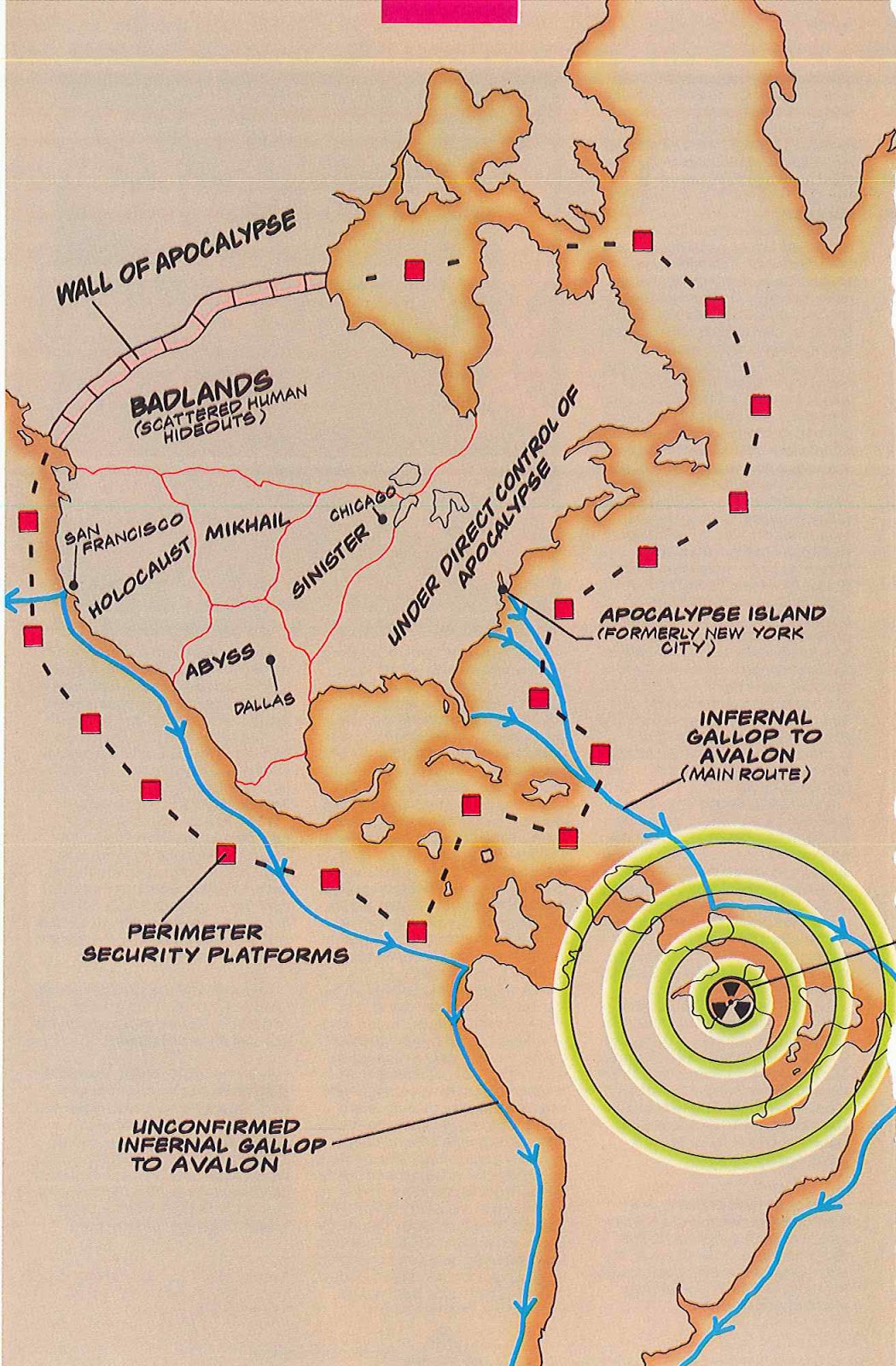 The Dork Review: X-Men: Age of Apocalypse Map