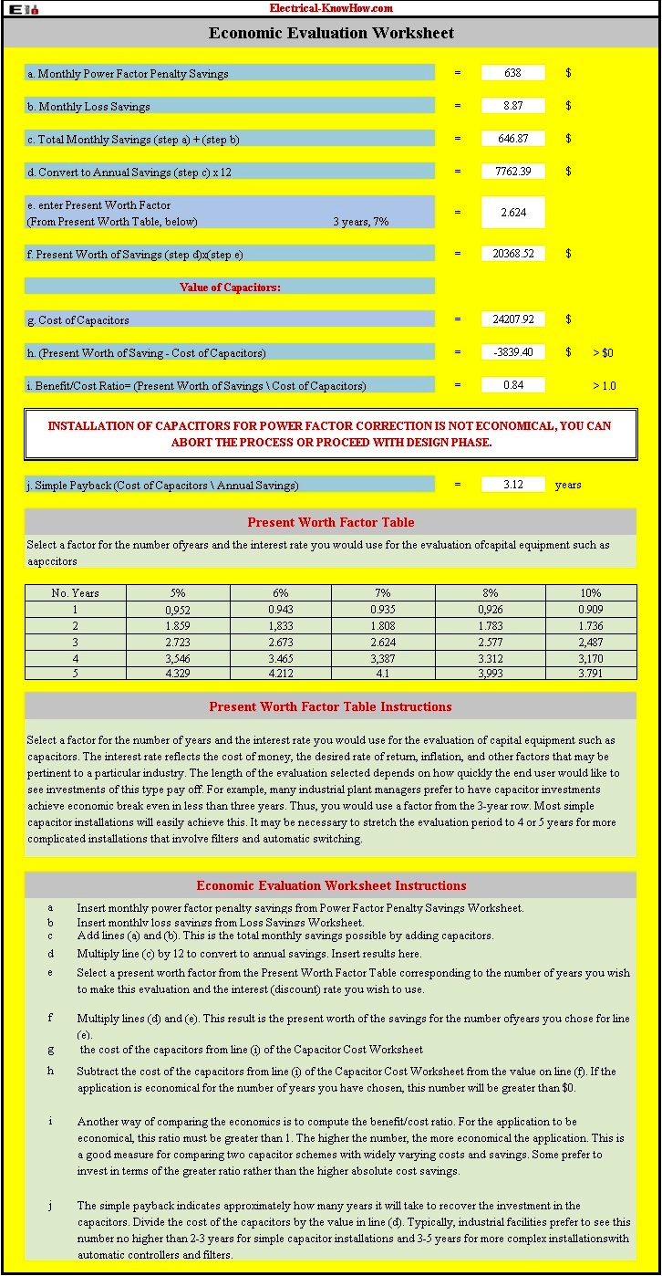Power Factor Correction Capacitors Sizing Calculations – Part Eight ...