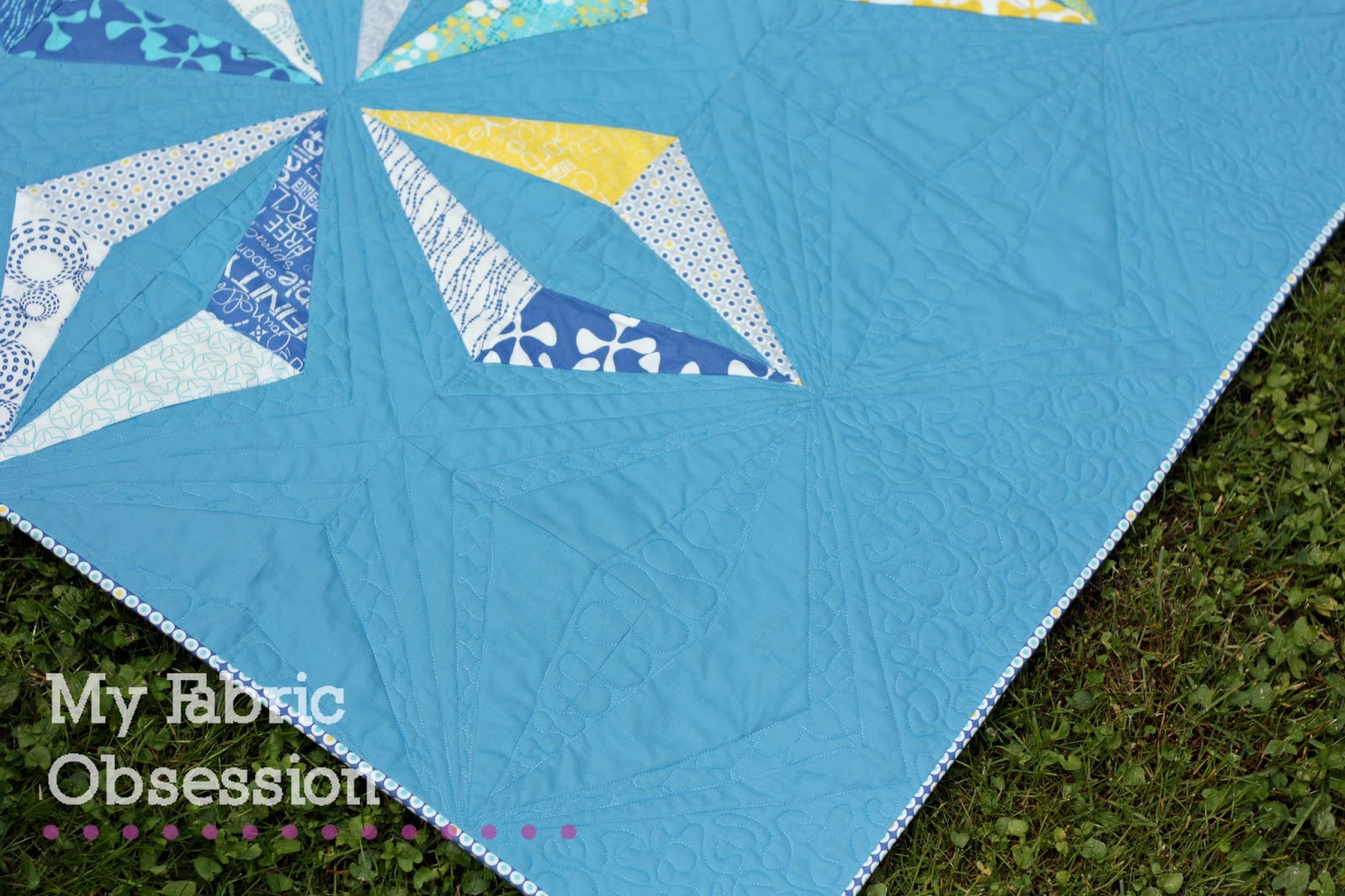 My Fabric Obsession: Prism quilt and a free motion experiment
