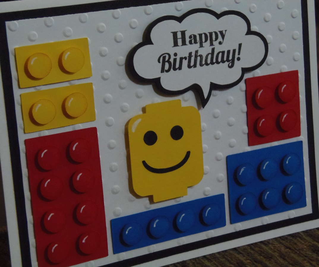 Craft with Bee: Silhouette Sunday - Lego Card